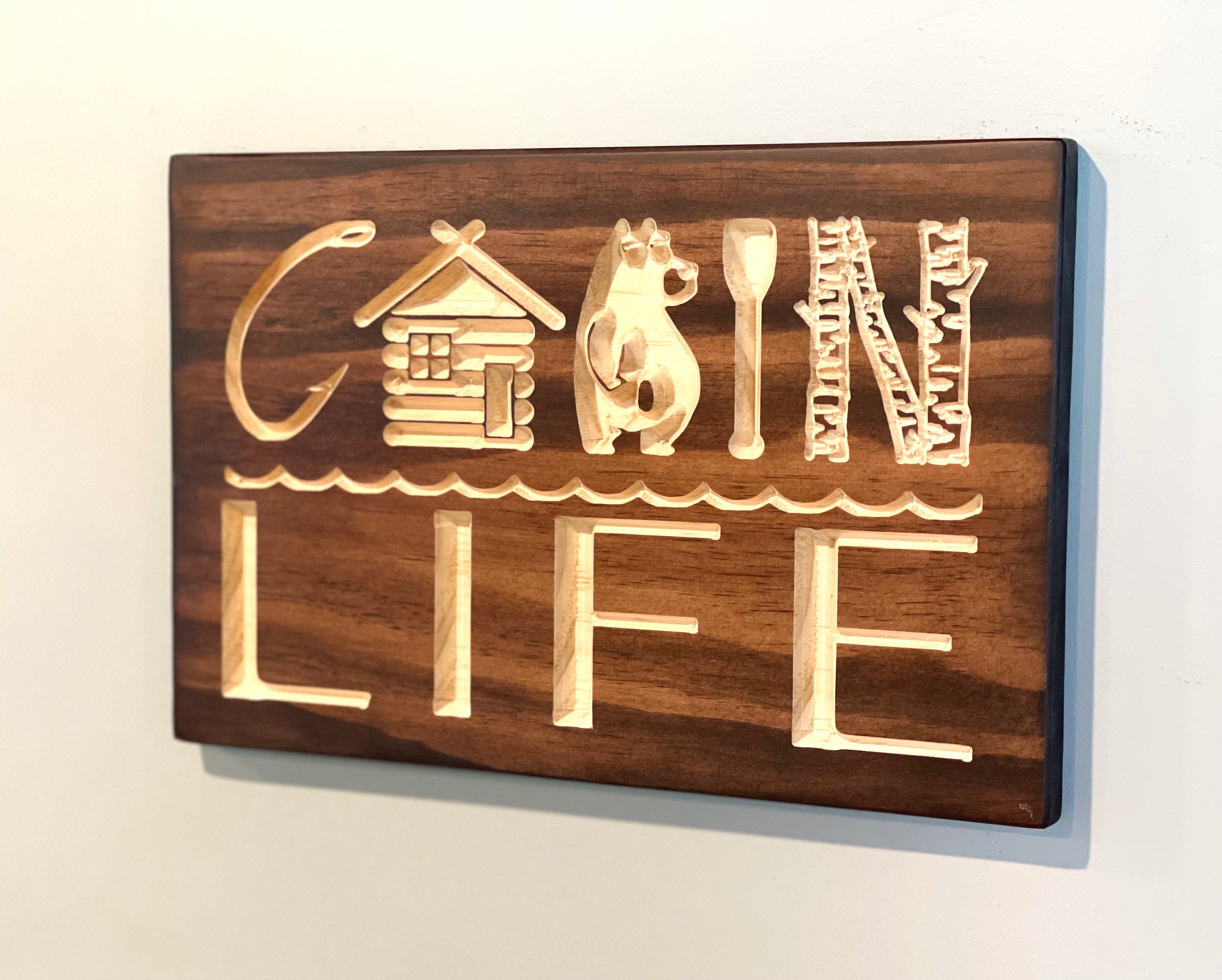 Cabin & Lake Home Signs – CARVEDN - Wood Signs